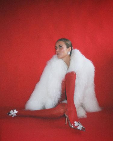 How to wear the red stockings trend this Valentine's Day - Vogue ...