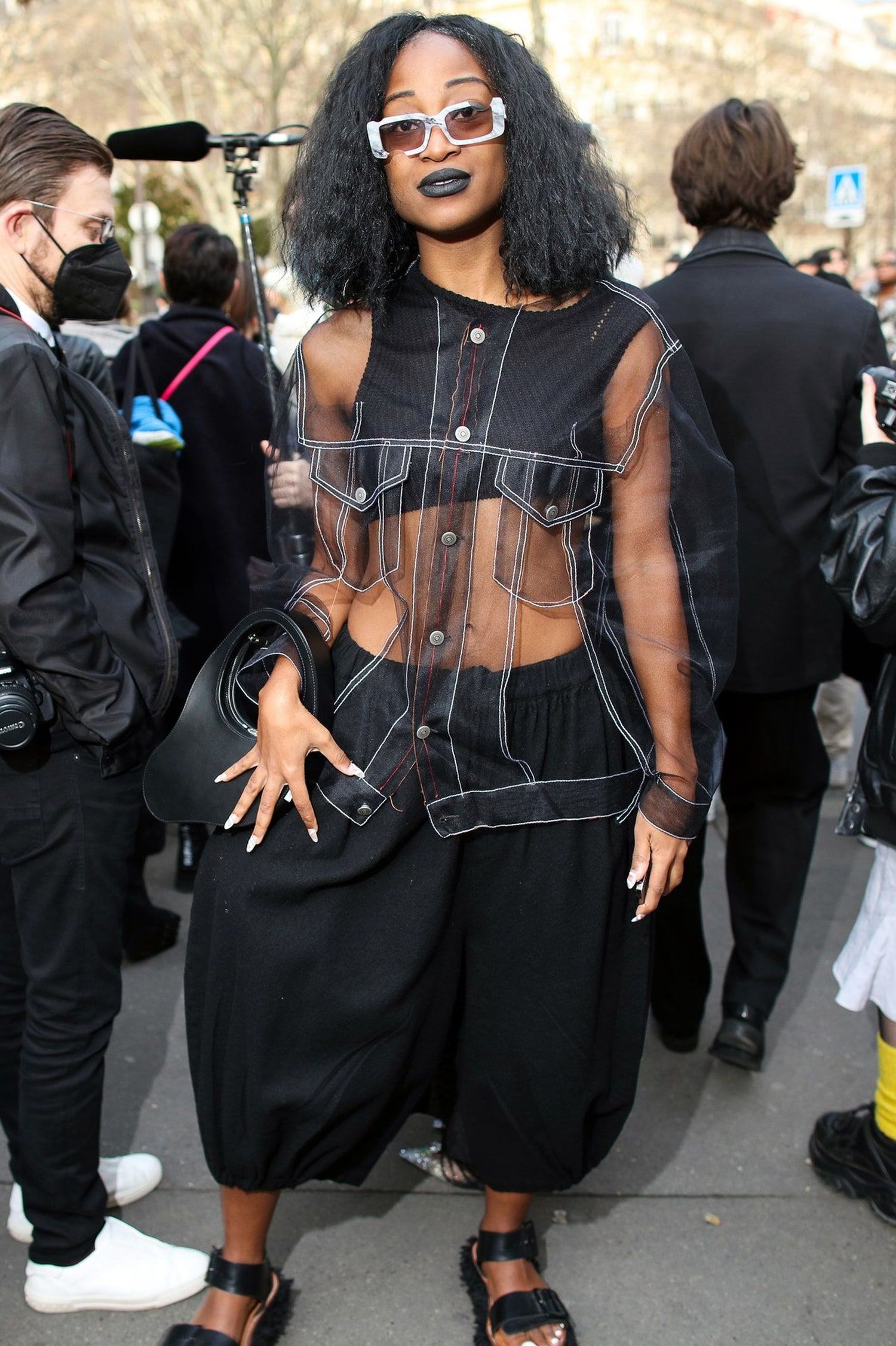 How to beat the summer heat, according to street stylers? Go sheer ...