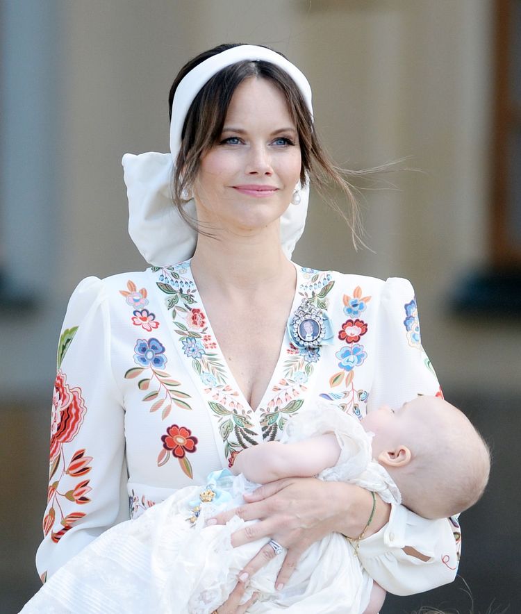 Princess Sofia opted for an Etro dress at Prince Julian's christening ...