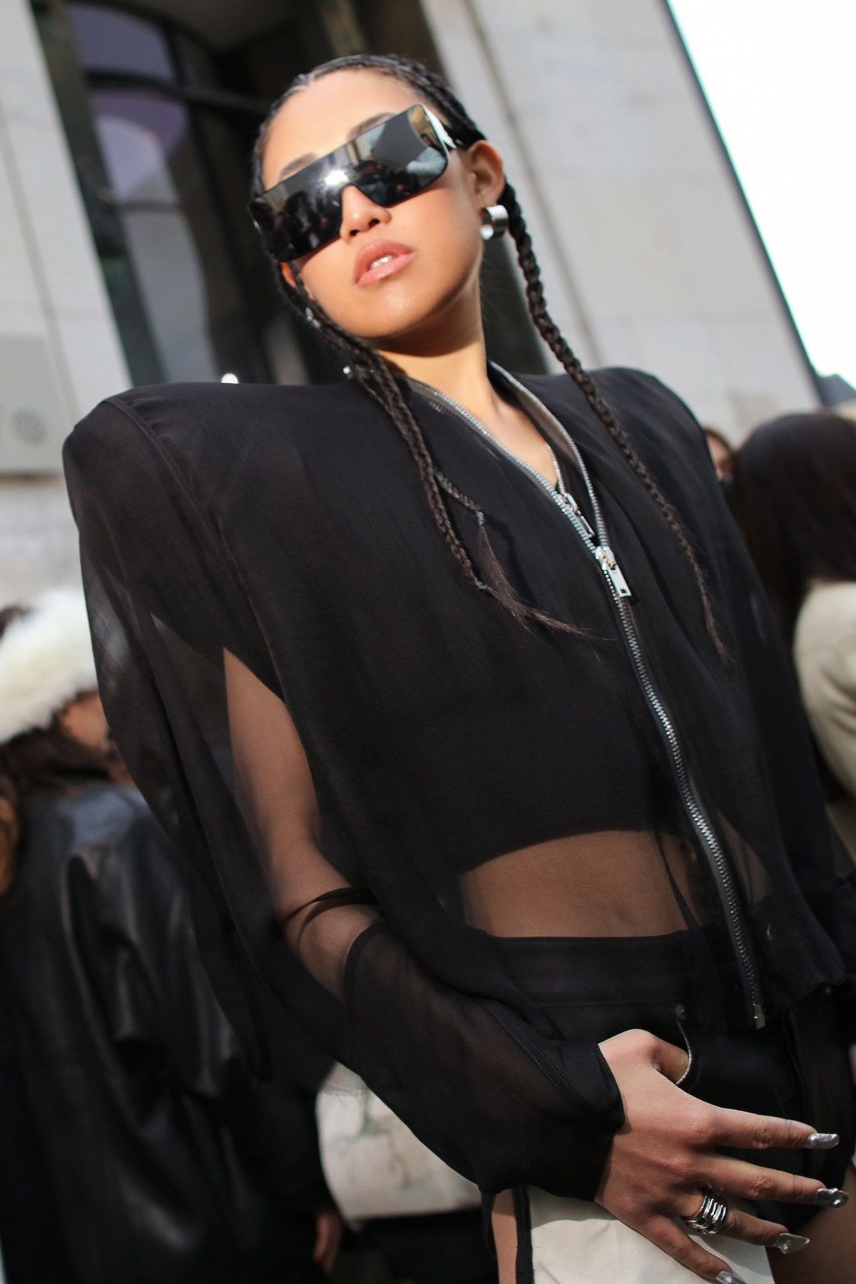 How to beat the summer heat, according to street stylers? Go sheer ...