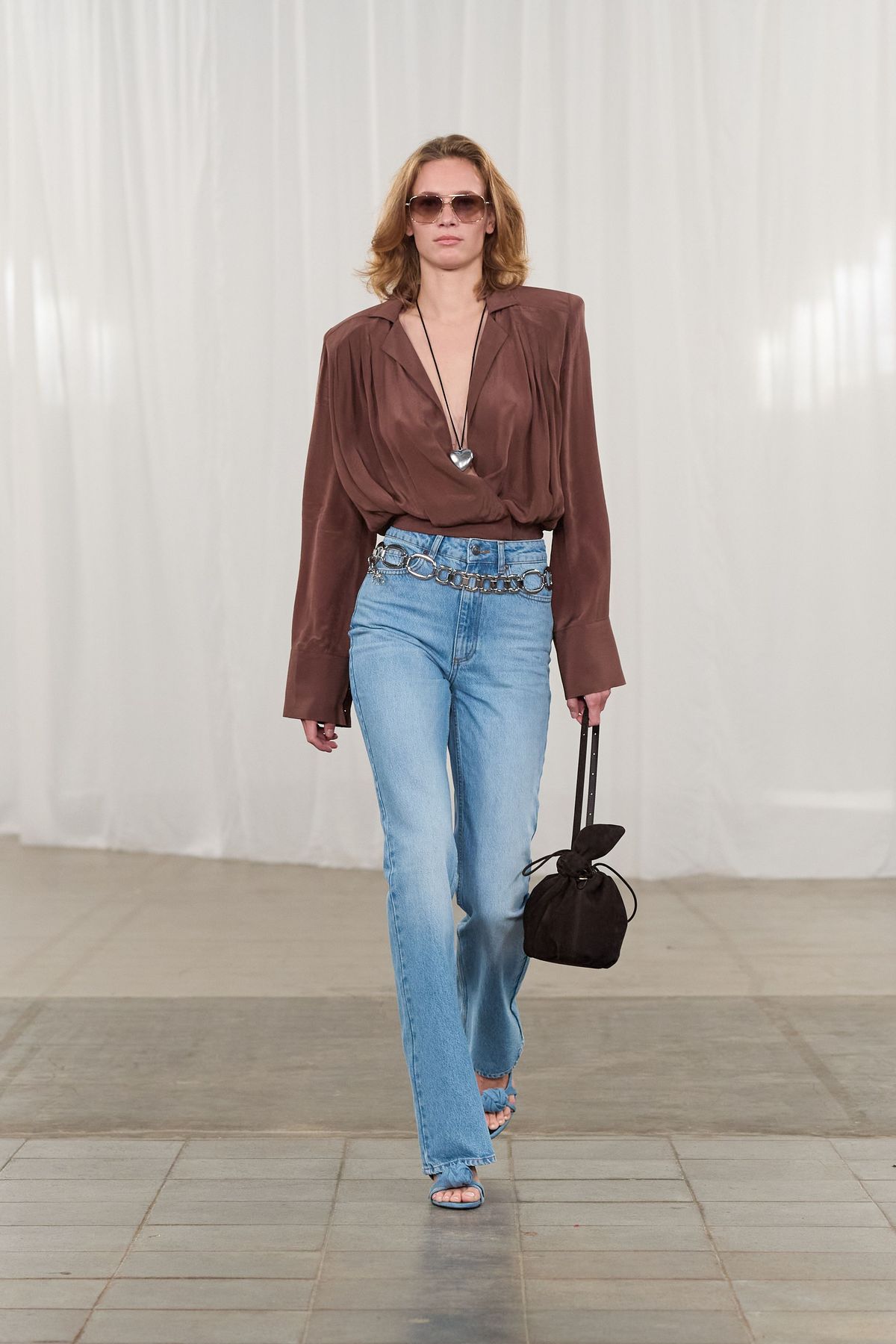 Shop the viral heart necklace in the Rotate spring/summer 2026 show ...