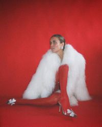 How to wear the red stockings trend this Valentine's Day - Vogue ...
