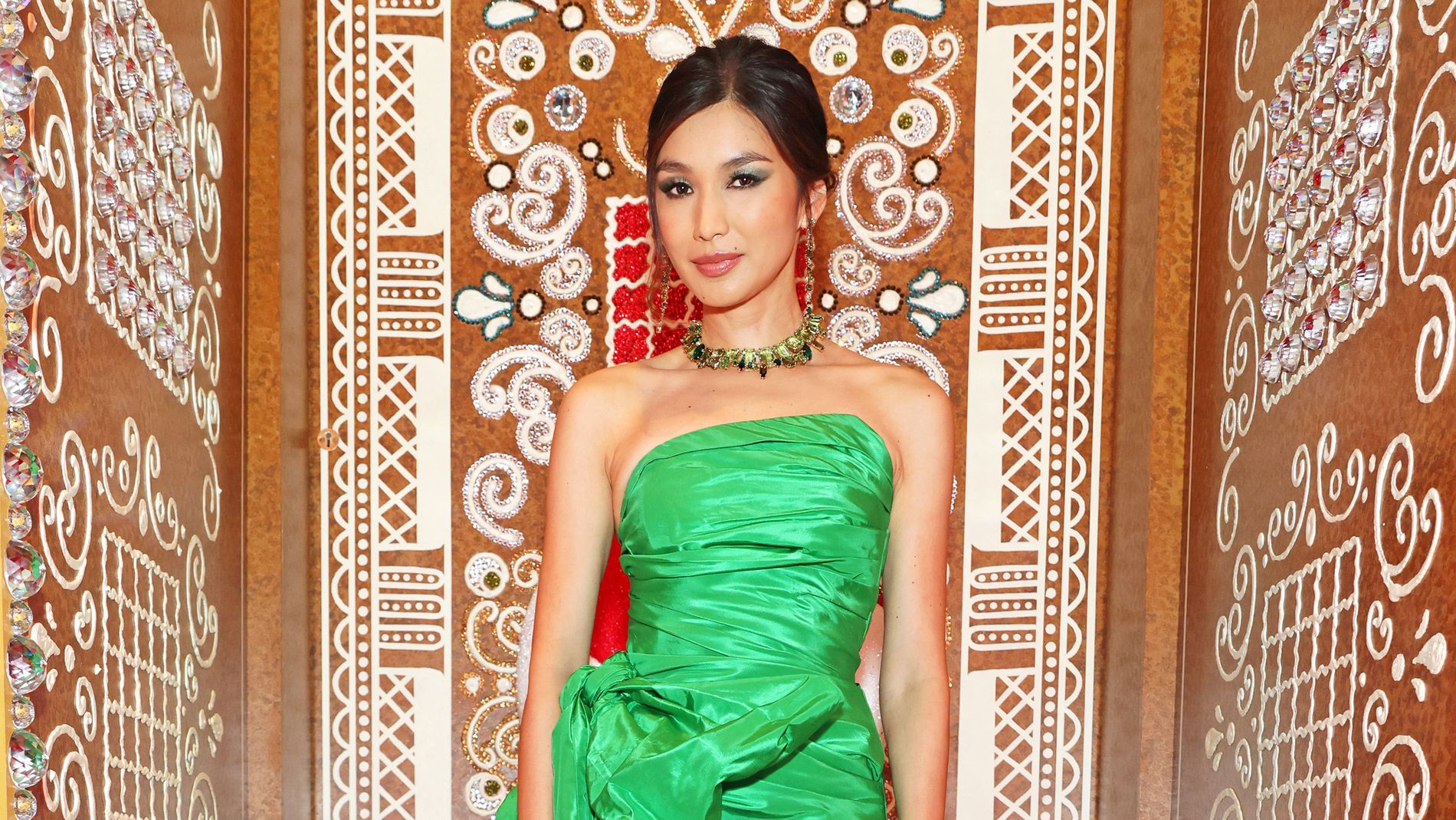 Gemma Chan rings in the holidays at a Swarovski-encrusted Annabel's ...