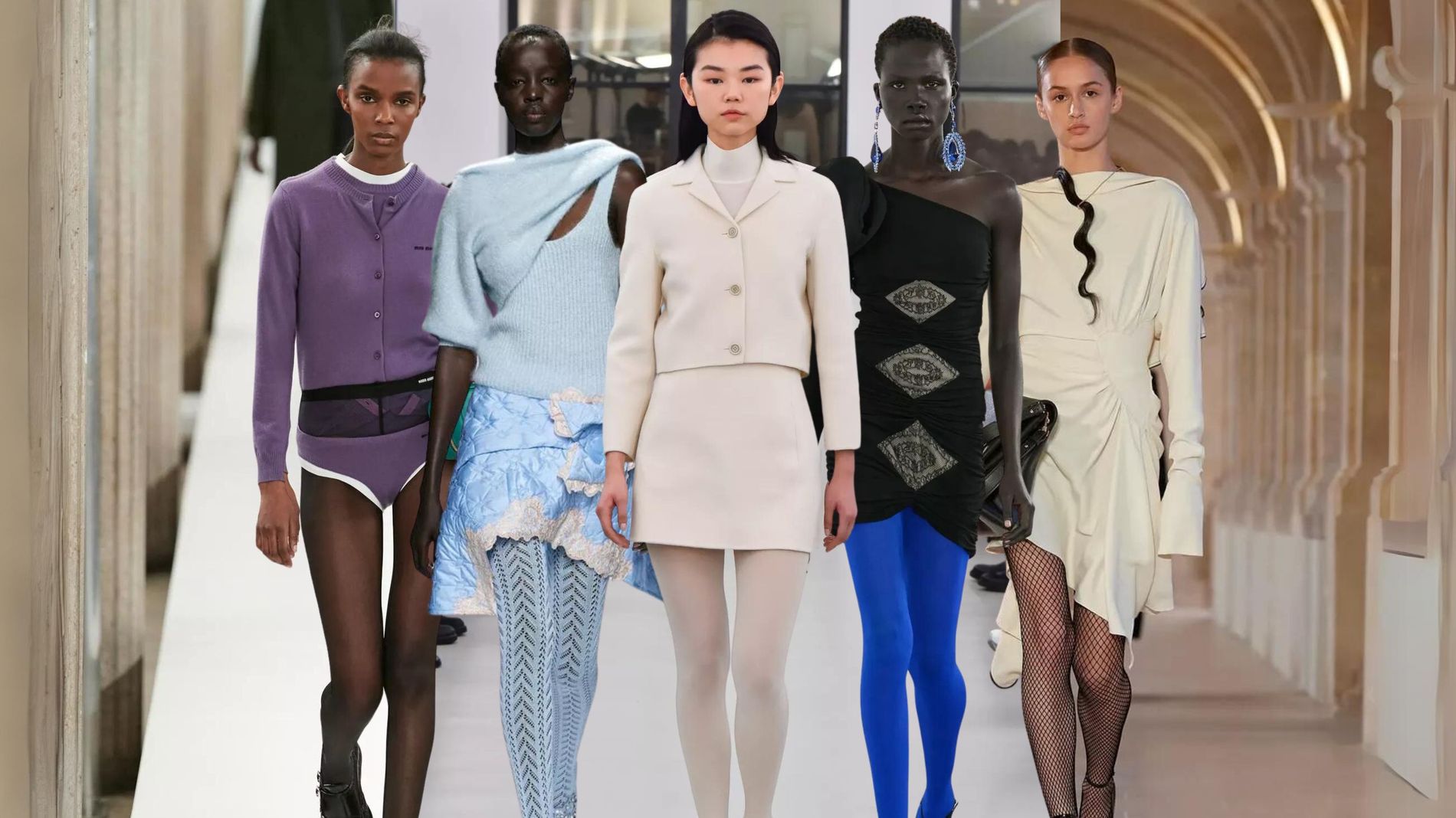 How to style the hottest accessory of the season: Stockings - Vogue ...