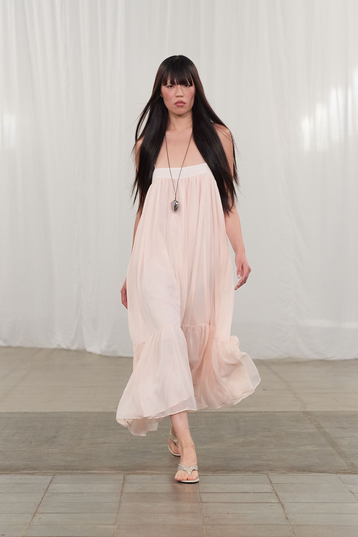 Shop the viral heart necklace in the Rotate spring/summer 2026 show ...